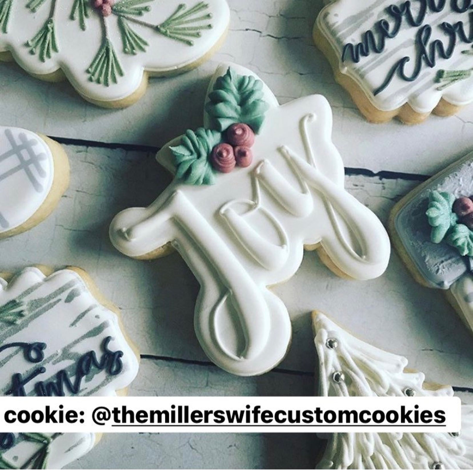 Joy Cookie Cutter Christmas Cookie Cutters Merry Christmas | Etsy