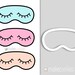 Sleep Mask Cookie Cutter | Fondant Cutter | 3D Prnted L Bridal Shower ...