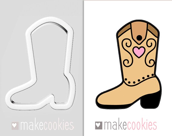 Boot Cookie Cutter Cowboy Boot Cookie Cutter Cowboy Cookie - Etsy