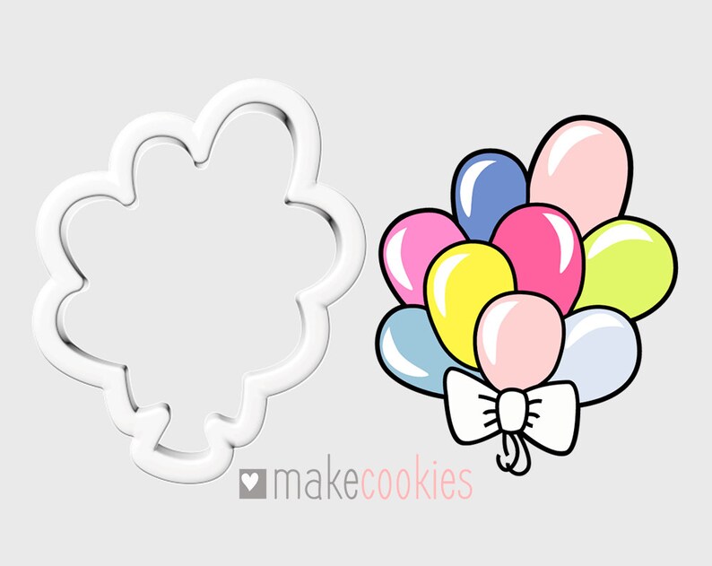 Balloons Cookie Cutter Celebration Cookie Cutters Baby - Etsy