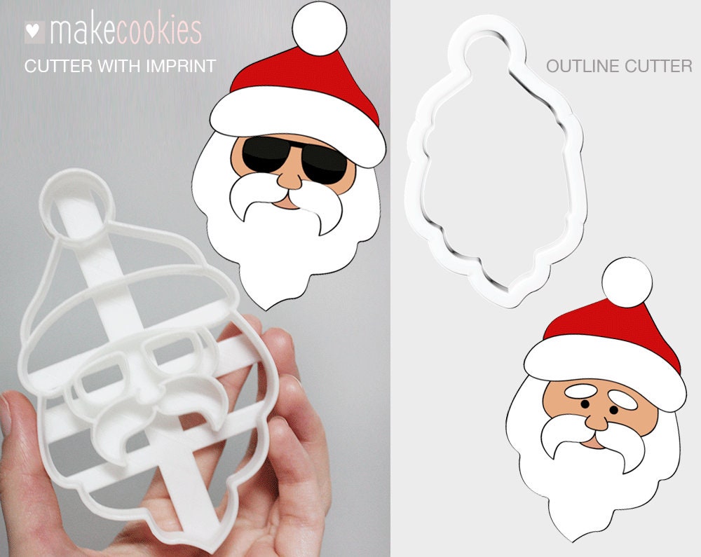 Santa Claus Cookie Cutter Christmas Cookie Cutter Santa | Etsy