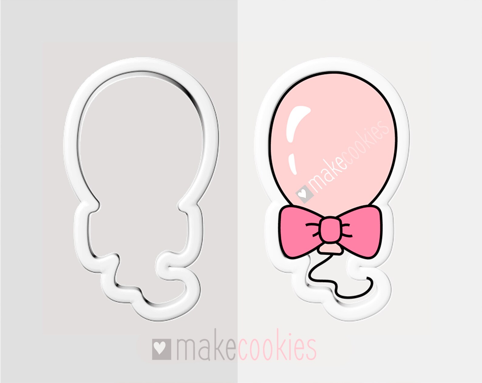 Balloon Cookie Cutter Birthday Cookie Cutters Baby Shower - Etsy