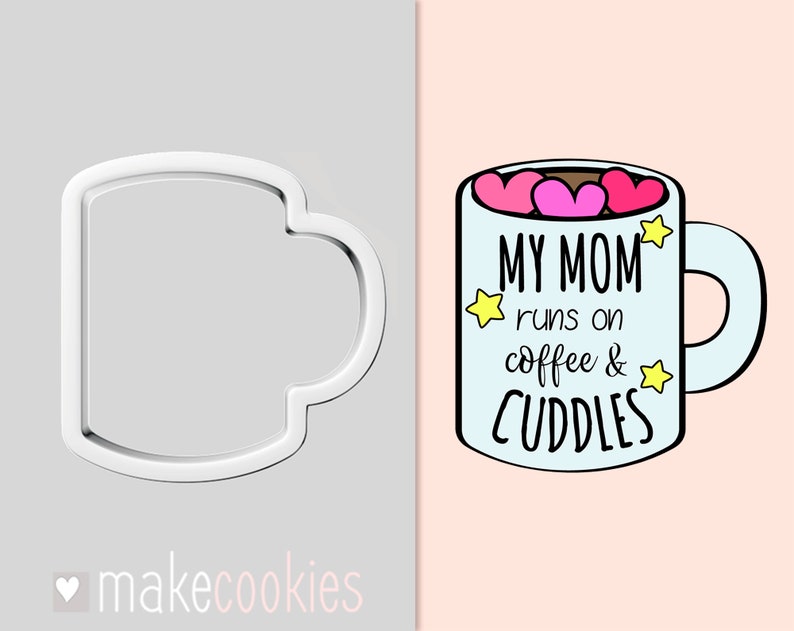 Mug Cookie Cutter 1 Christmas Cookie Cutters Thanksgiving - Etsy