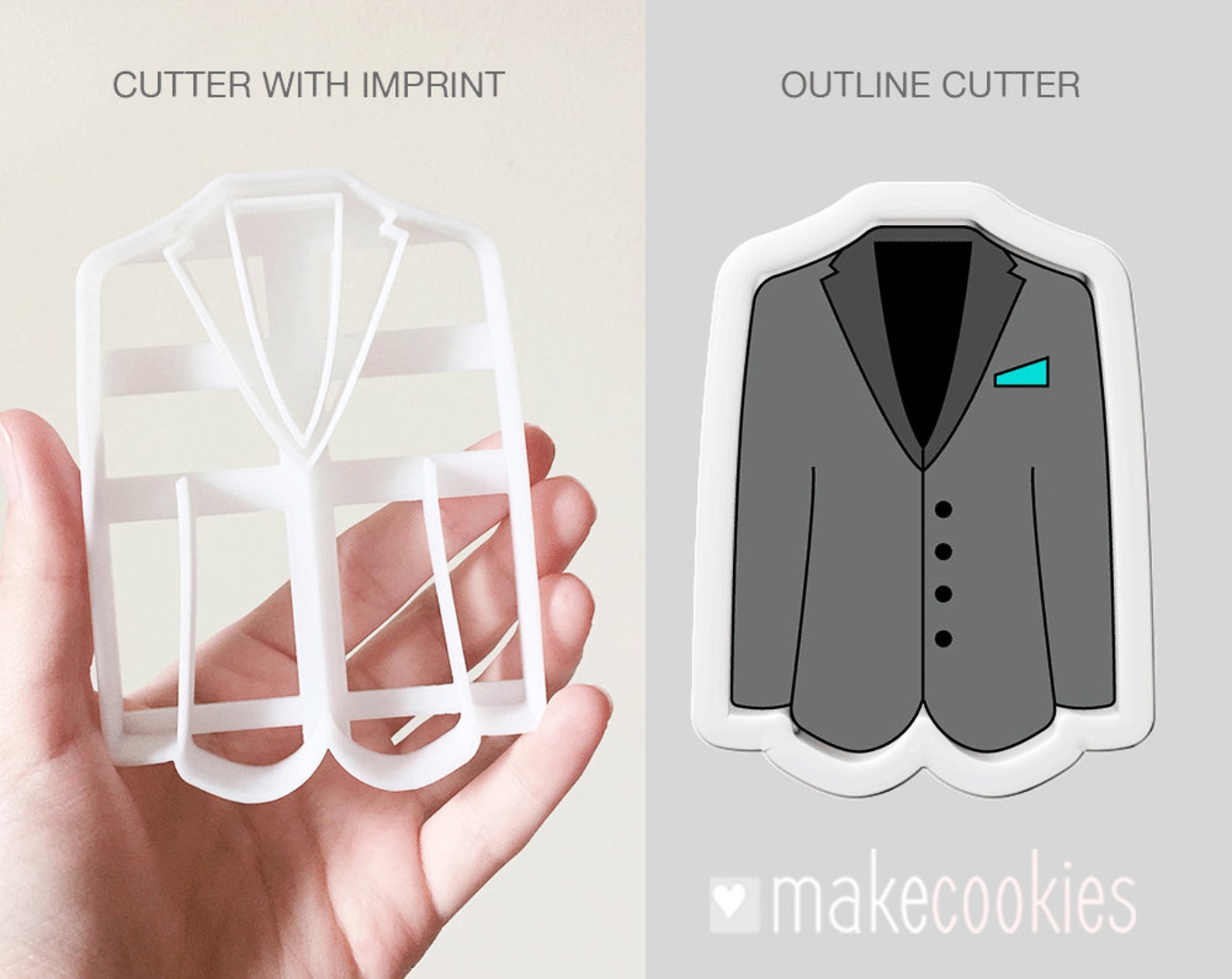 Jacket Cookie Cutter Fondant Cutter Wedding Cutters - Etsy