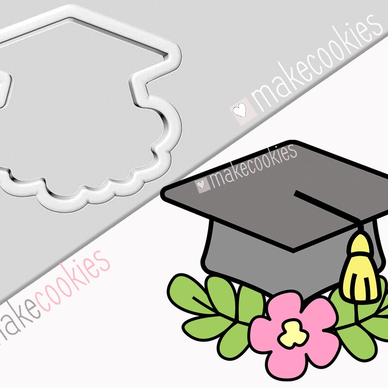 Graduation Cap Cookie - Etsy