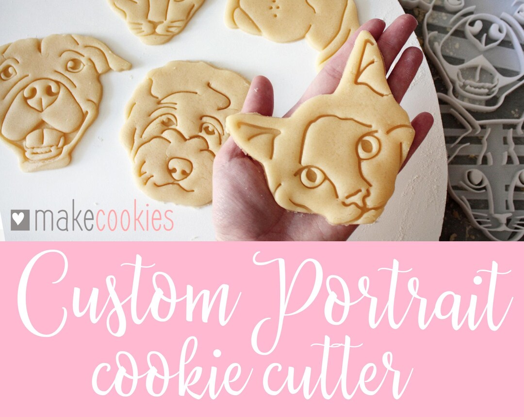 Custom Portrait Cookie Cutter Based on Photo. Personalized 3d Printed ...