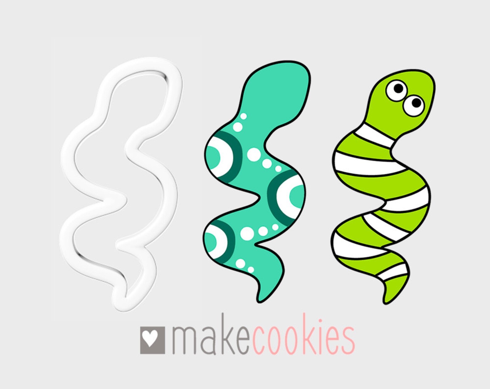 Snake Cookie Cutter Reptile Cookie Cutter Animal Cookie - Etsy
