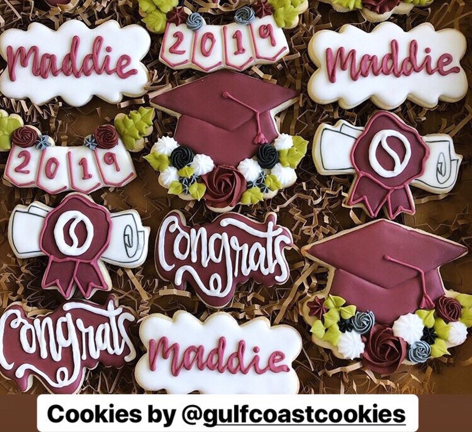 Floral Graduation Cap Cookie Cutter Graduation Cookie | Etsy