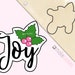 Joy Cookie Cutter Christmas Cookie Cutters Merry Christmas - Etsy