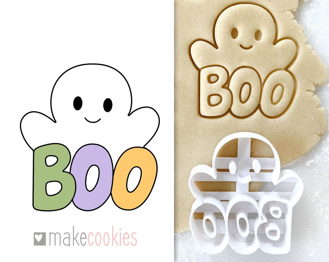 Ghost Boo Cookie Cutter, Halloween Cutters, Fondant Cutters - Etsy