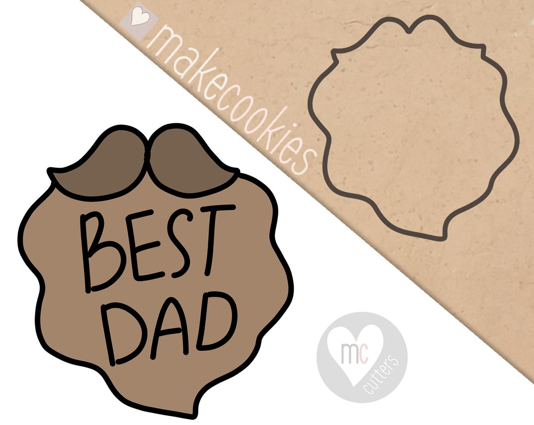 Beard Cookie Cutter, Father's Day Cookie Cutters, 3d Printed Cookie ...