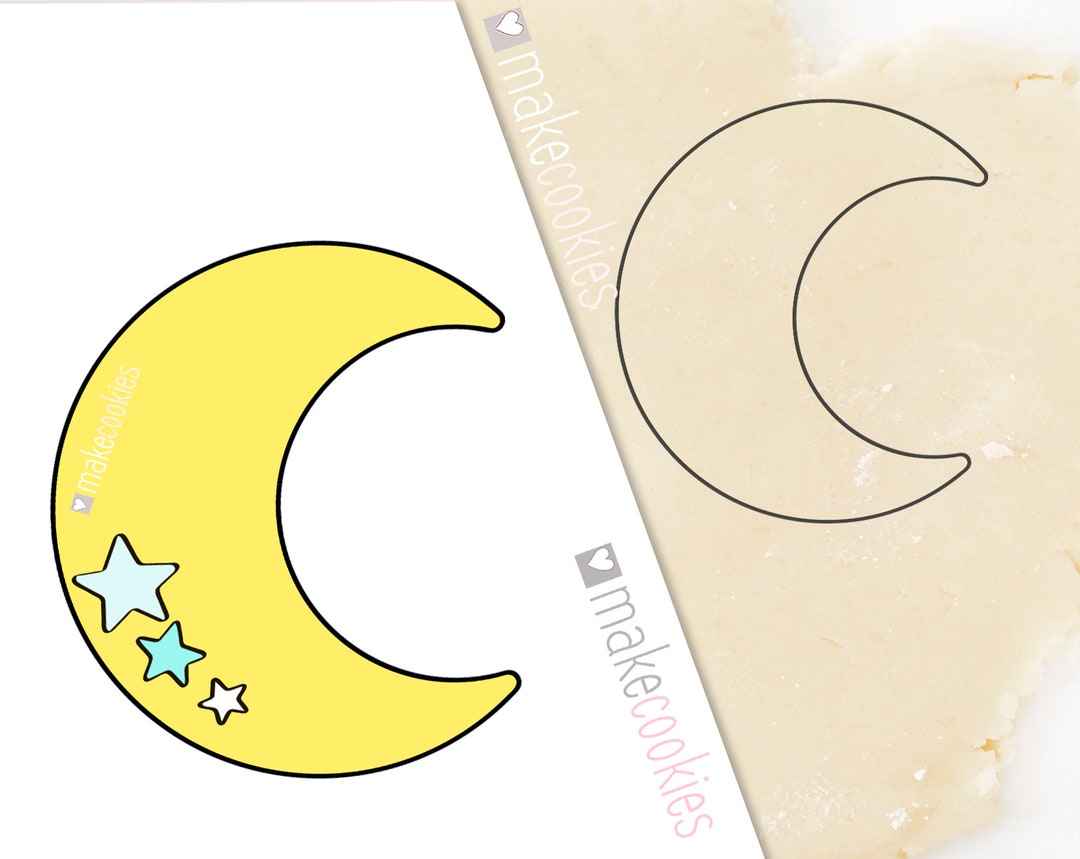 Moon Cookie Cutter, Half Moon Cookie Cutter, Crescent Moon - Etsy