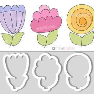 Flowers Cookie Cutter Set, Flowers Cookie Cutters, Wedding Theme ...