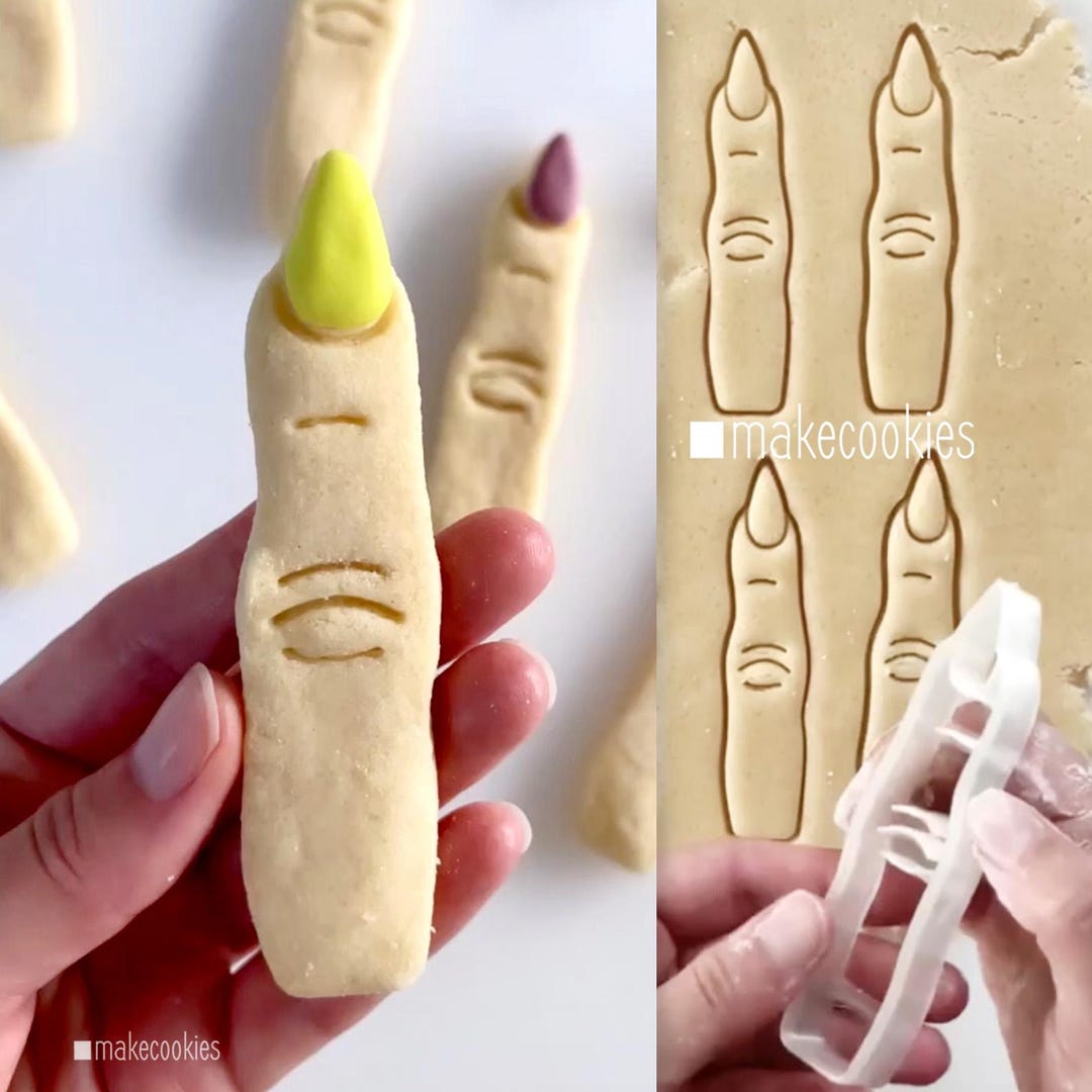 Witch Finger Cookie Cutter: 3D Printed Halloween Fondant Cutter - Etsy