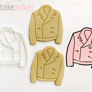 Biker Jacket Cookie Cutter, Fondant Cutter, Wedding Favors, Father's ...
