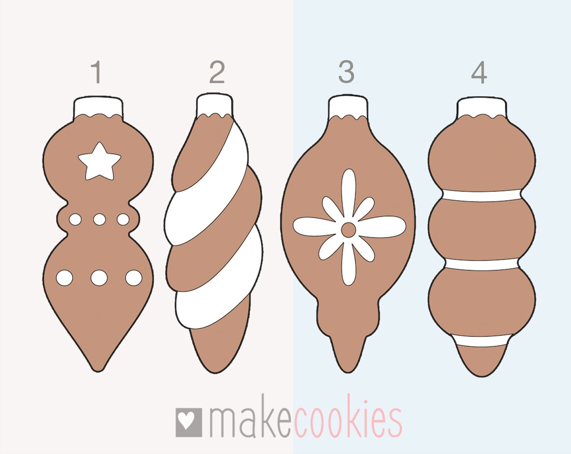 Christmas Ornament Cookie Cutter Set: Holiday Baking - Etsy