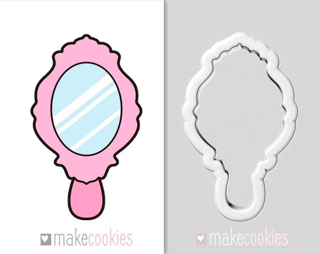 Mirror Cookie Cutter, Princess Cookie Cutter, Bridal Shower, Fondant ...