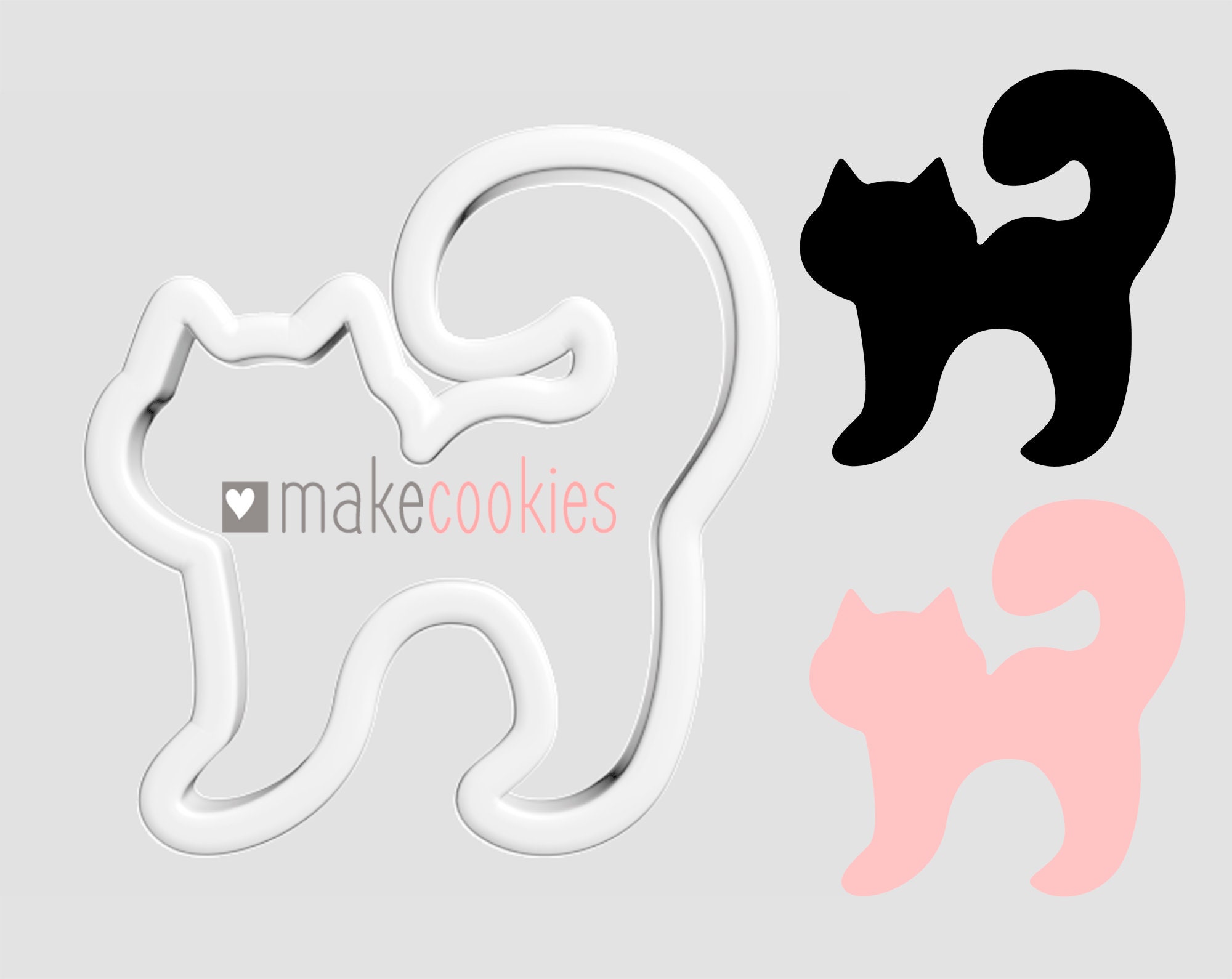 Halloween Black Cat Cookie Cutter Halloween Cookie Cutters | Etsy