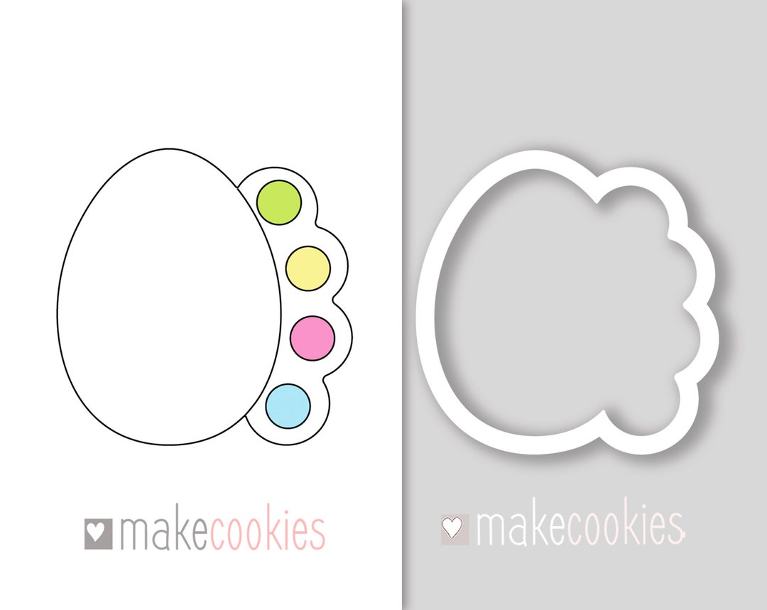 Easter Egg Cookie Cutter PYO, Easter Cutters, Fondant Cutters, PYO ...