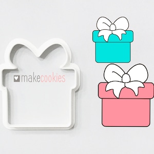 Gift Box Cookie Cutter, Christmas Gift Cookie Cutter, Christmas Cutters ...