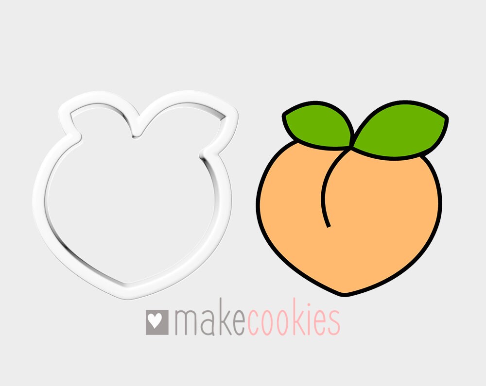 Peach Cookie Cutter Fondant Cutters Cookie Cutters 3d - Etsy