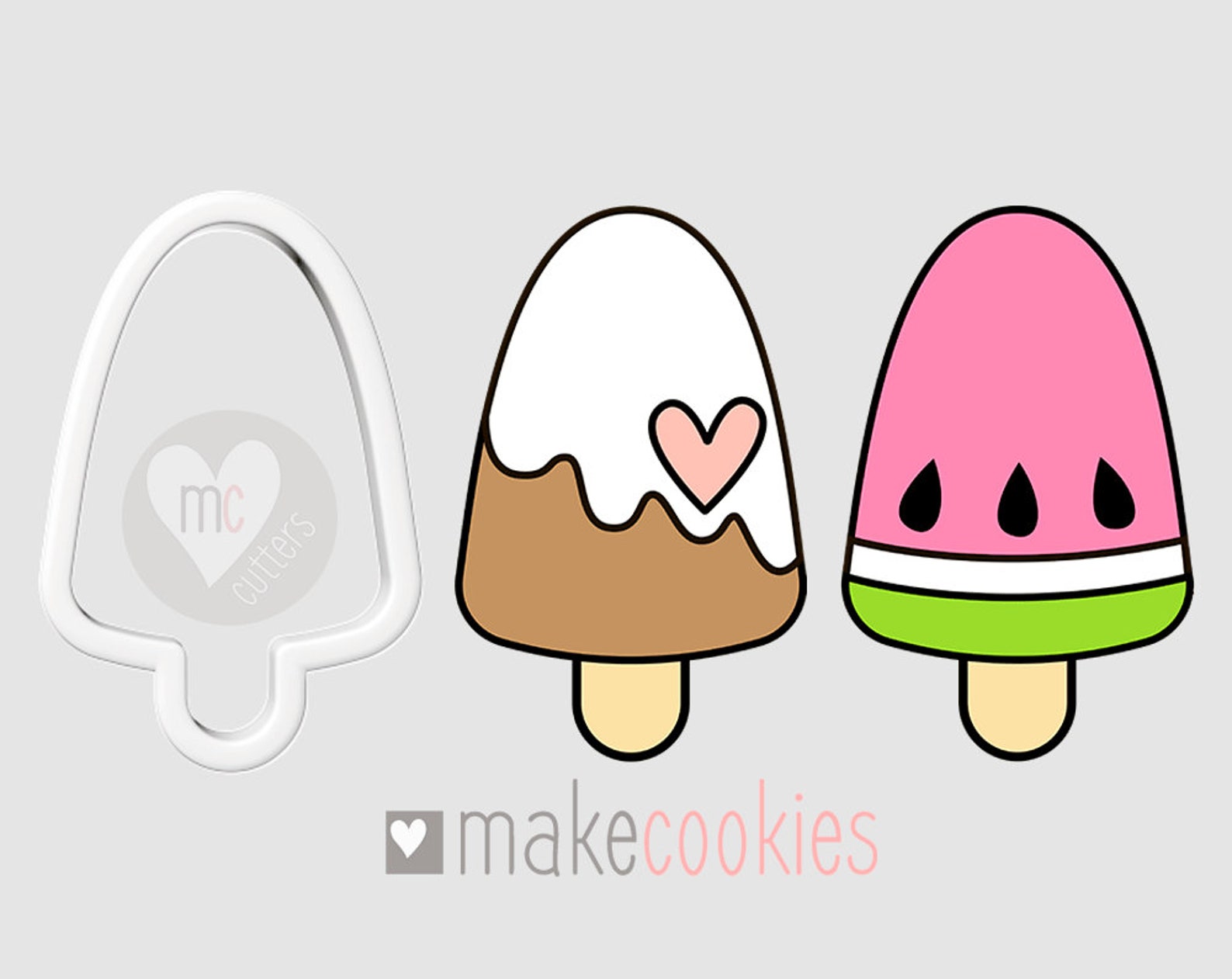 Popsicle Cookie Cutters Ice Cream Polymer Clay Cutters - Etsy