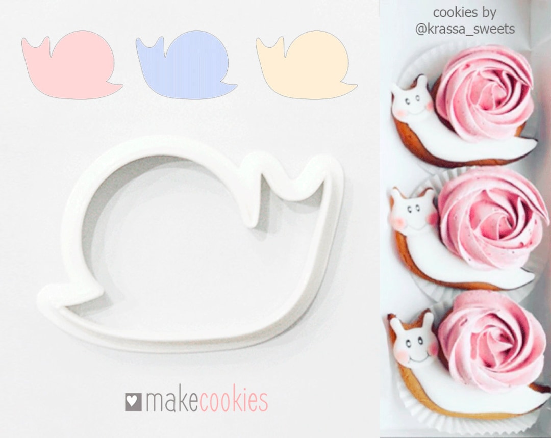 Snail Cookie Cutter Fondant Cutters Cookie Mold Polymer - Etsy