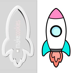 Rocket Cookie Cutter, Fondant Cutter, Space and Science Cutter, Solar ...