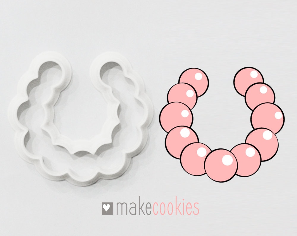 Necklace Cookie Cutter Beads Cookie Cutter Bridal Shower | Etsy