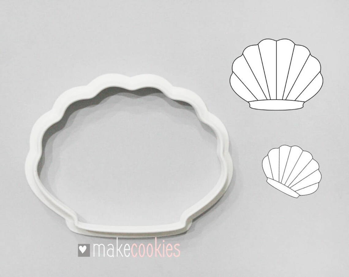 Seashell Cookie Cutter Fondant Cutters Polymer Clay Cutters - Etsy