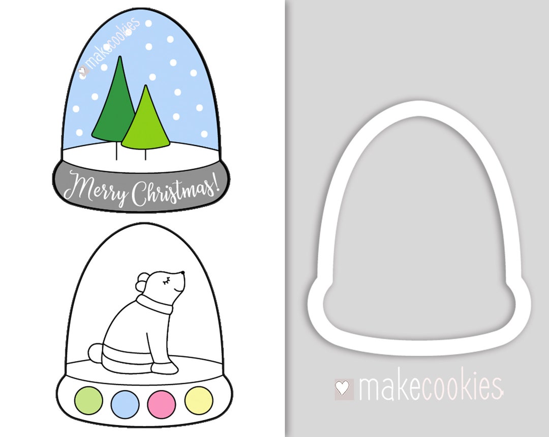 Snow Globe Cookie Cutter Christmas Cookie Cutters Christmas - Etsy