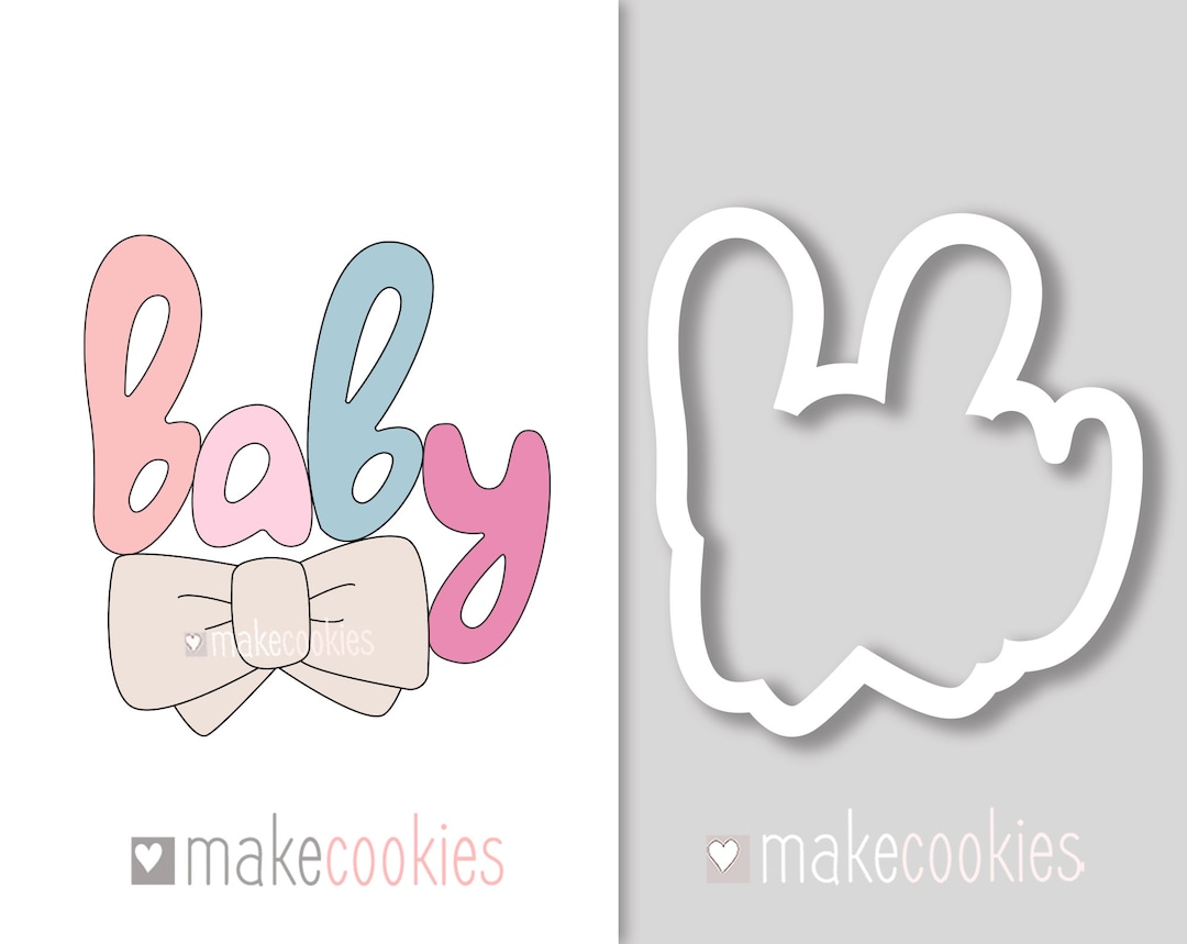 Baby Word Cookie Cutter, Baby Shower Cookie Cutters, Fondant Cutters - Etsy