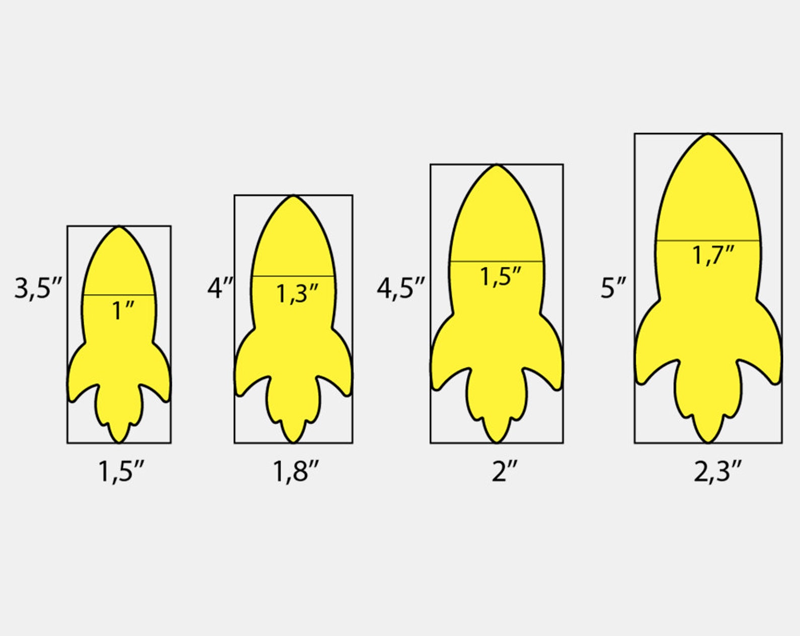 Rocket Cookie Cutter Fondant Cutter Space and Science - Etsy