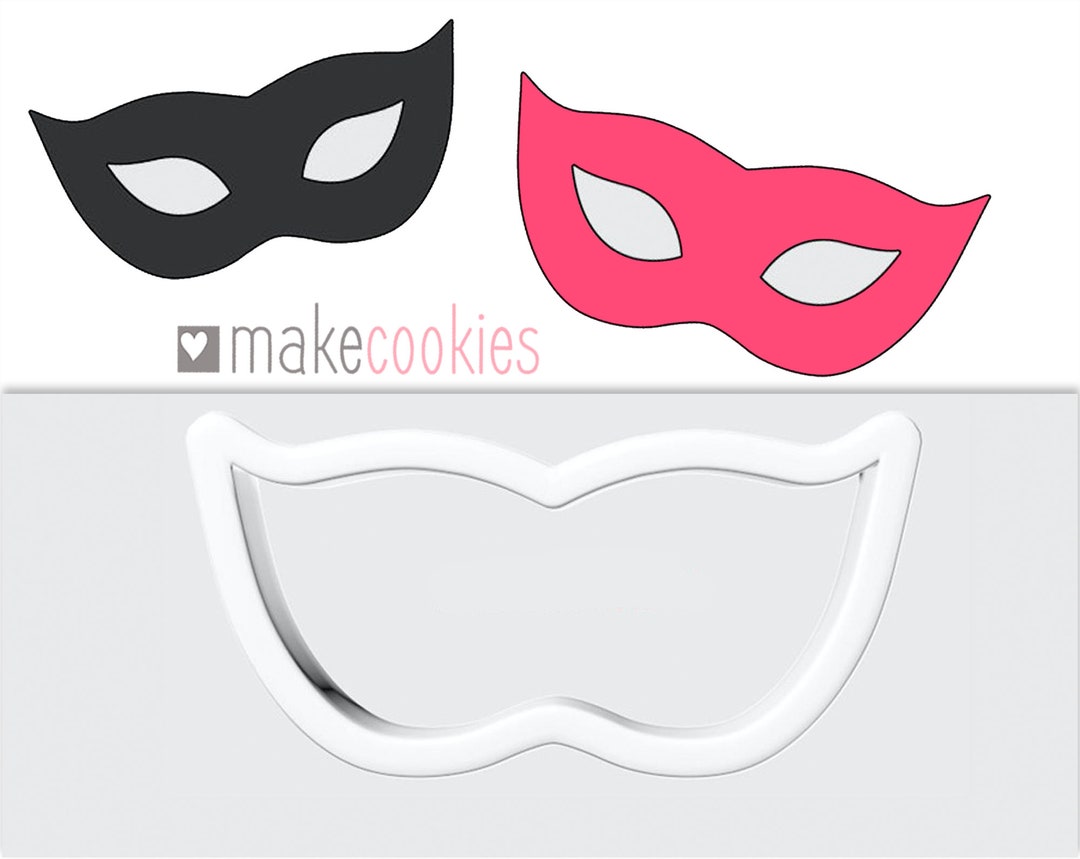 Mask Cookie Cutter, Masquerade Cookie Cutter, Party Cutters, Cookie ...