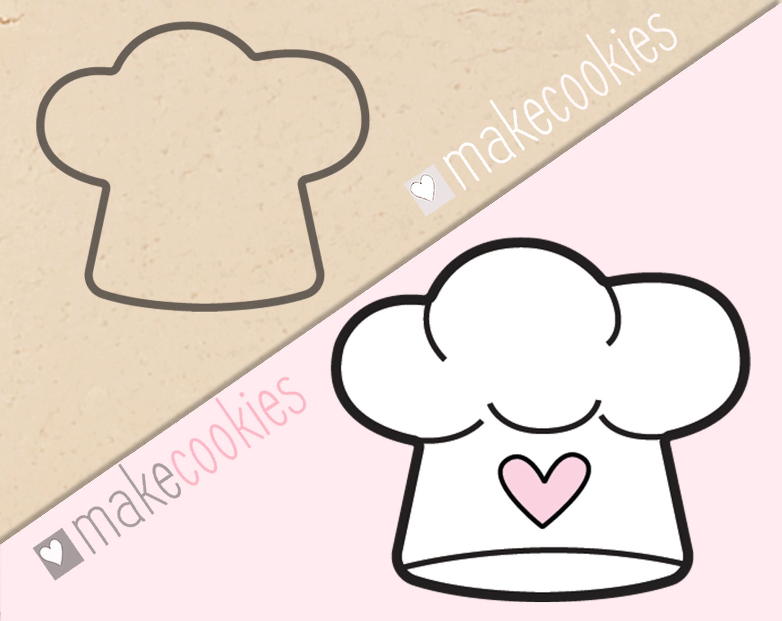 Chef Hat Cookie Cutter: Food-safe PLA Plastic - Etsy