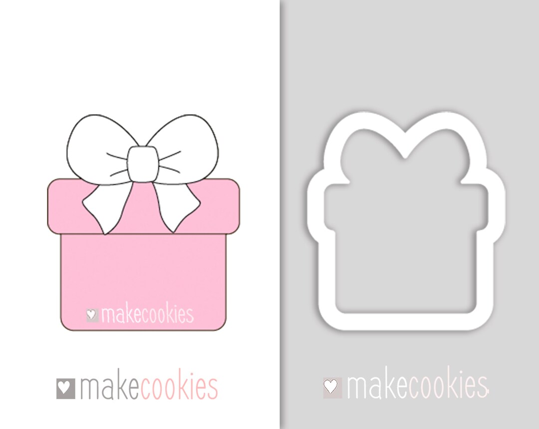 Gift Box Cookie Cutter, Christmas Gift Cookie Cutter, Christmas Cutters ...