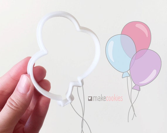 Balloons Cookie Cutter Birthday Cookie Cutters Baby Shower - Etsy