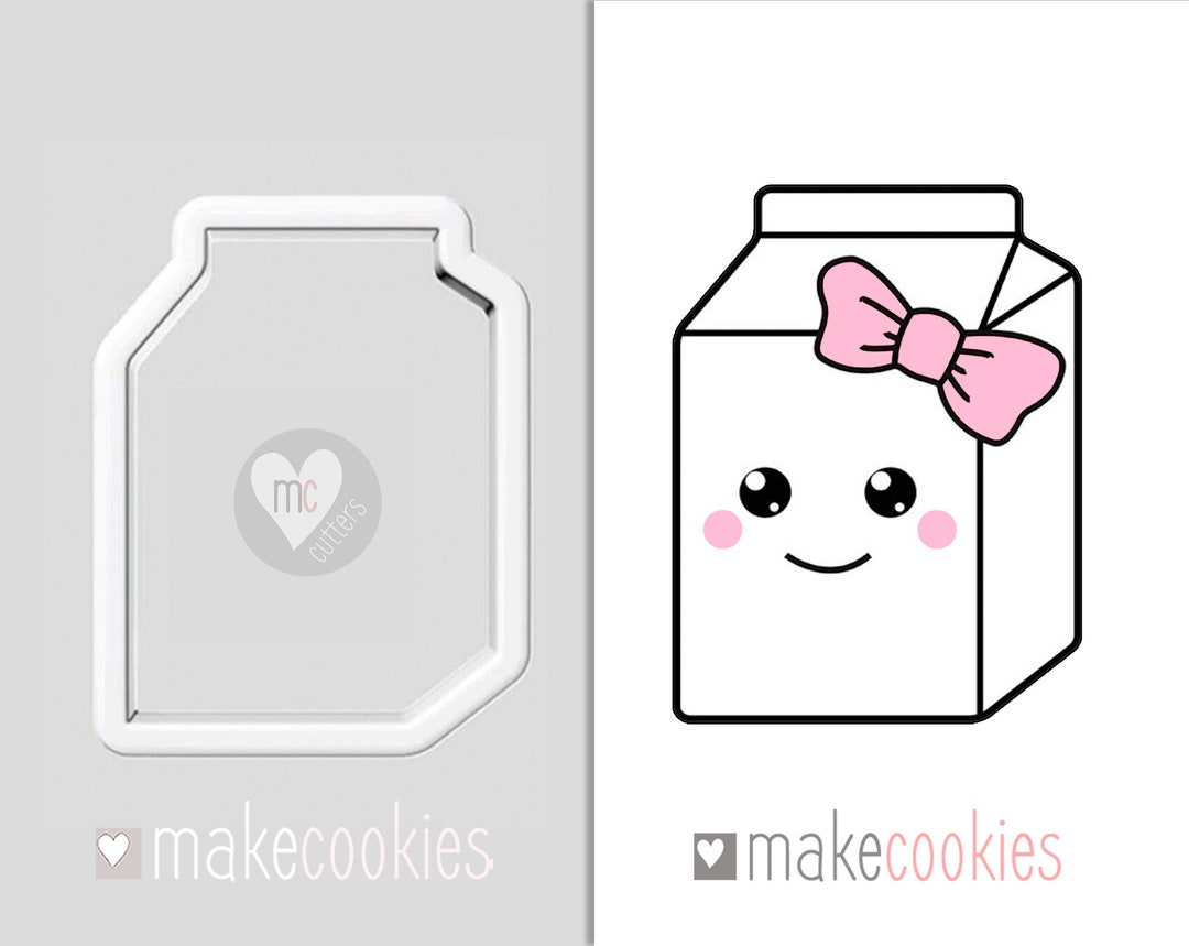 Milk Cookie Cutter L Juice Cookie Cutter L Fondant Cutters L - Etsy