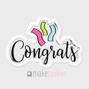 Congrats Cookie Cutter Graduation Cookie Cutters Cookie - Etsy