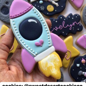 Rocket Cookie Cutter, Fondant Cutter, Space and Science Cutter, Solar ...