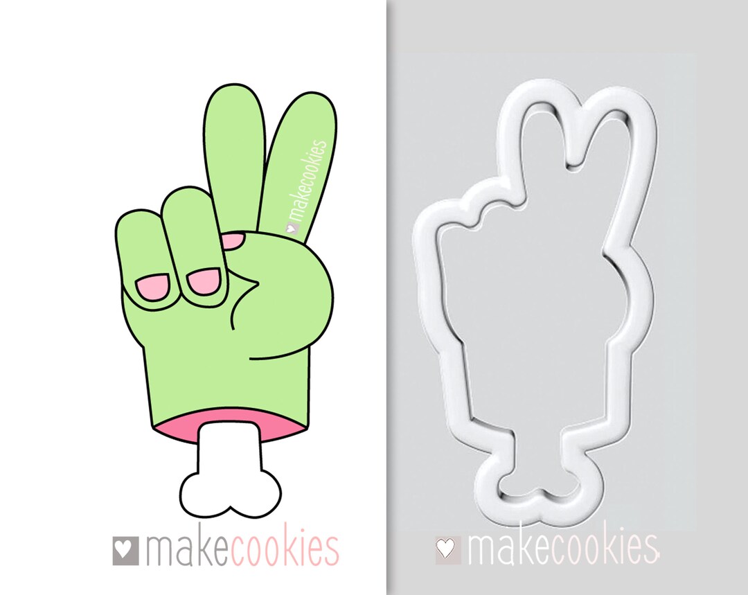 Zombie Hand Cookie Cutter, Halloween Cookie Cutters, Zombie Cookie ...