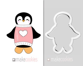 Penguin Face Cookie Cutter - Etsy