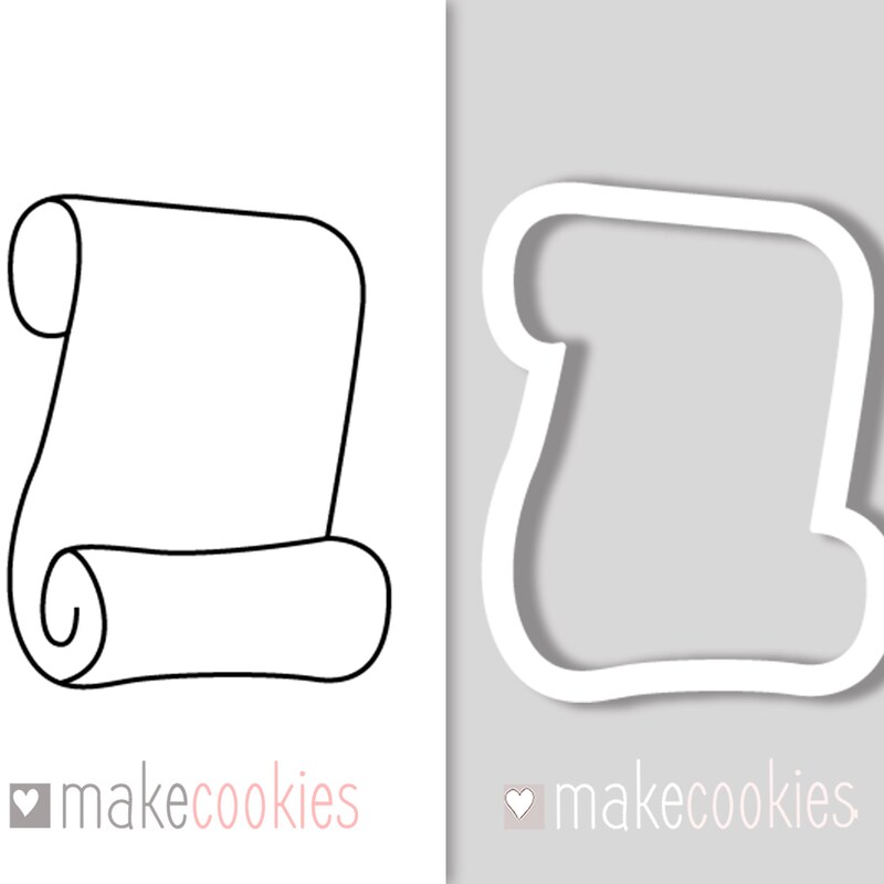 Scroll Cookies - Etsy