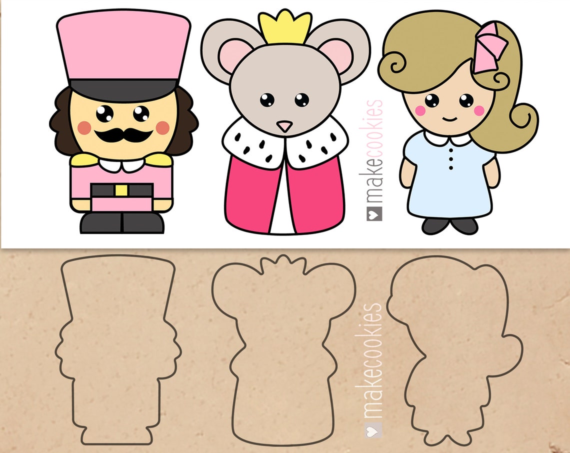 Nutcracker Cookie Cutter Set Christmas Themed Cutters - Etsy