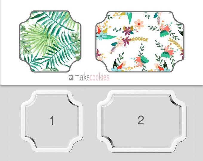Rounded Rectangle Cookie Cutter From Mini to Large Plaque Polymer Clay ...