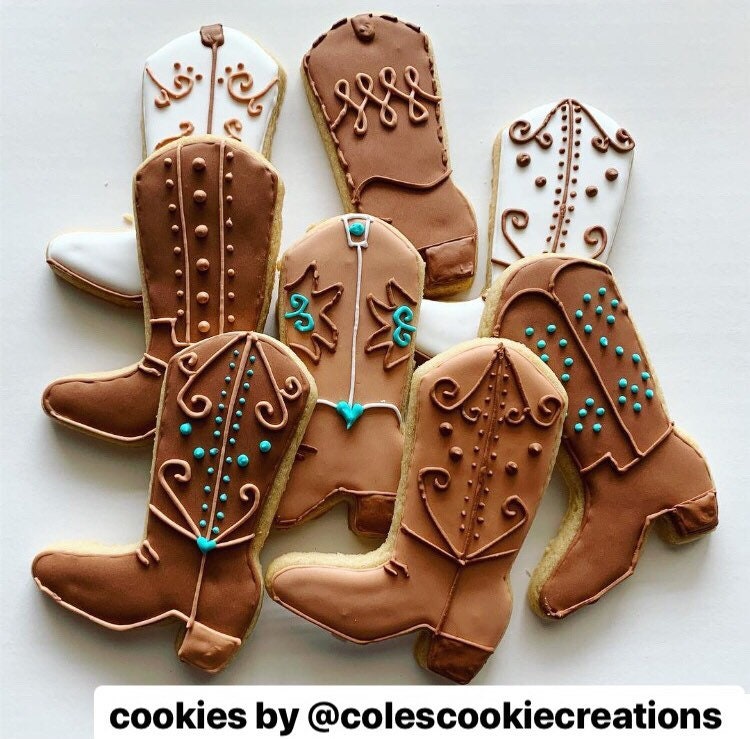 Boot Cookie Cutter Cowboy Boot Cookie Cutter Cowboy Cookie - Etsy