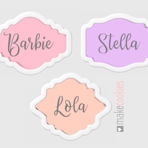 Stacy Plaque Cookie Cutter | Etsy