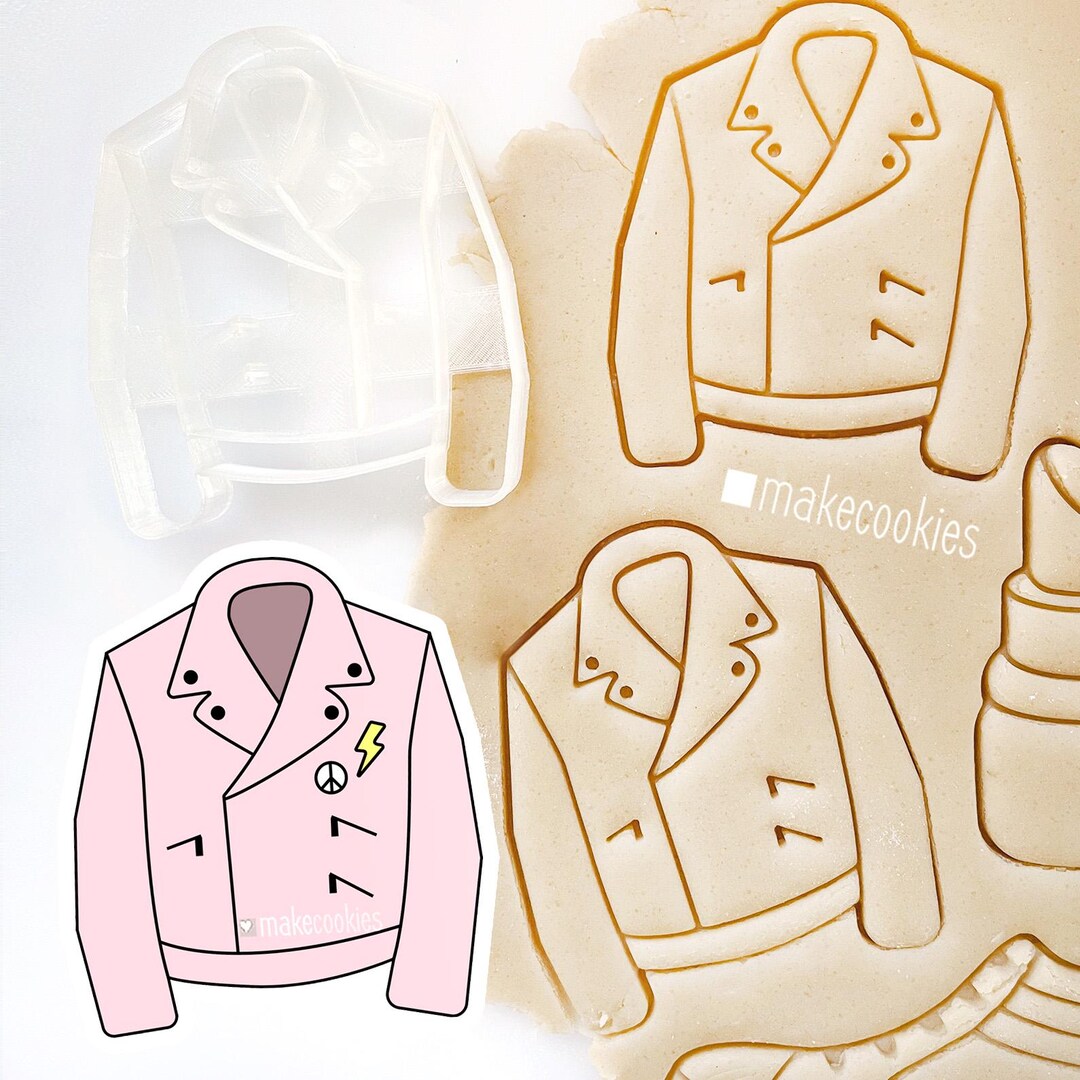 Biker Jacket Cookie Cutter, Fondant Cutter, Wedding Favors, Father's ...