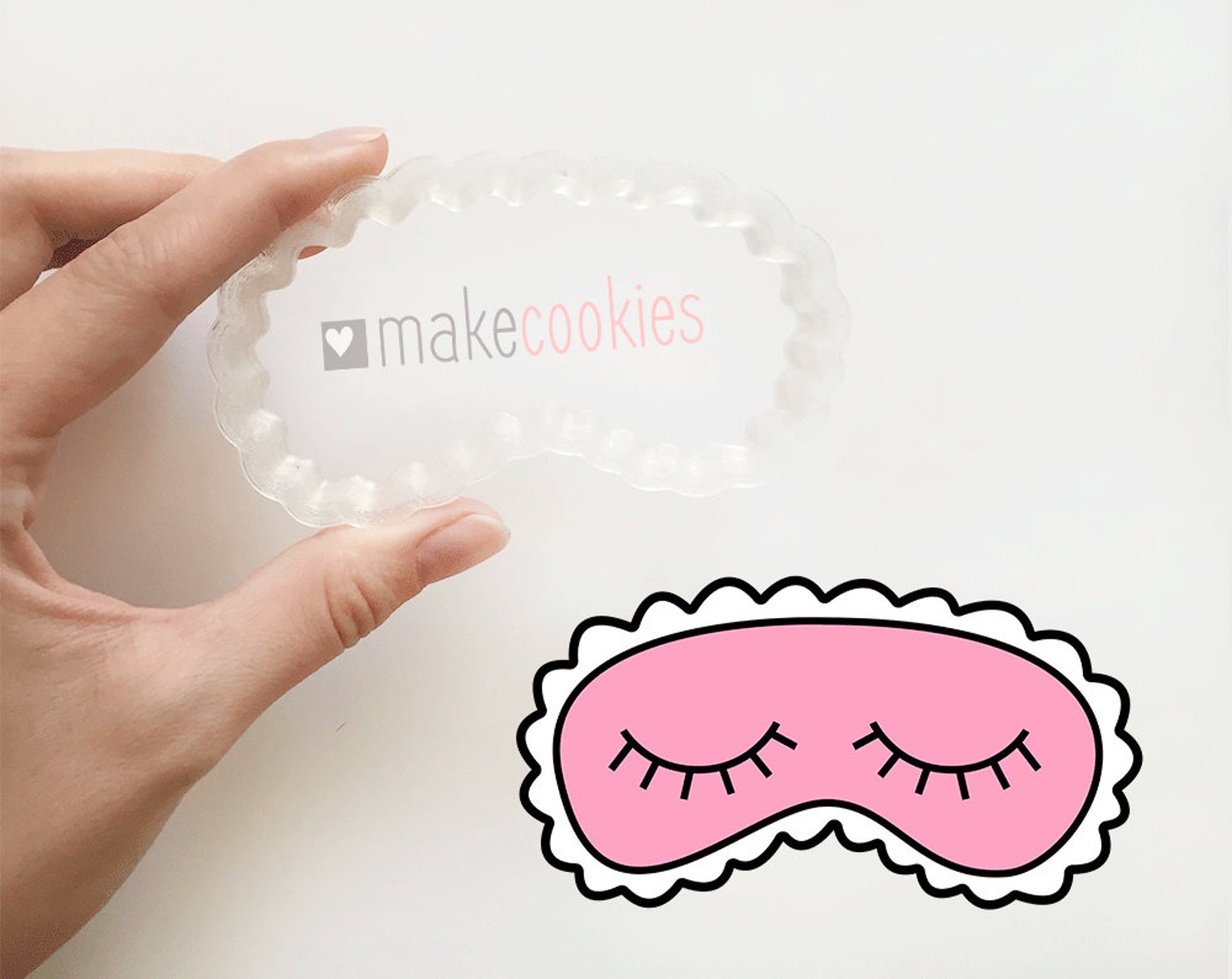 Sleep Mask Cookie Cutter Fondant Cutters 3D Printed Bridal - Etsy