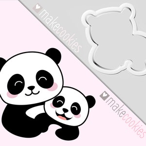 Mama Bear Cookie Cutter, Panda Cookie Cutter, Mother's Day, Fondant ...